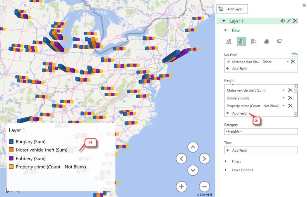 Create a 3-D Power Map in Excel